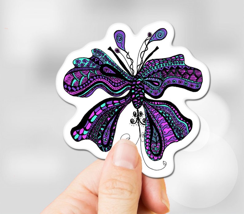 Butterfly Vinyl Sticker, Best Friend Gift, Nature Sticker - Etsy