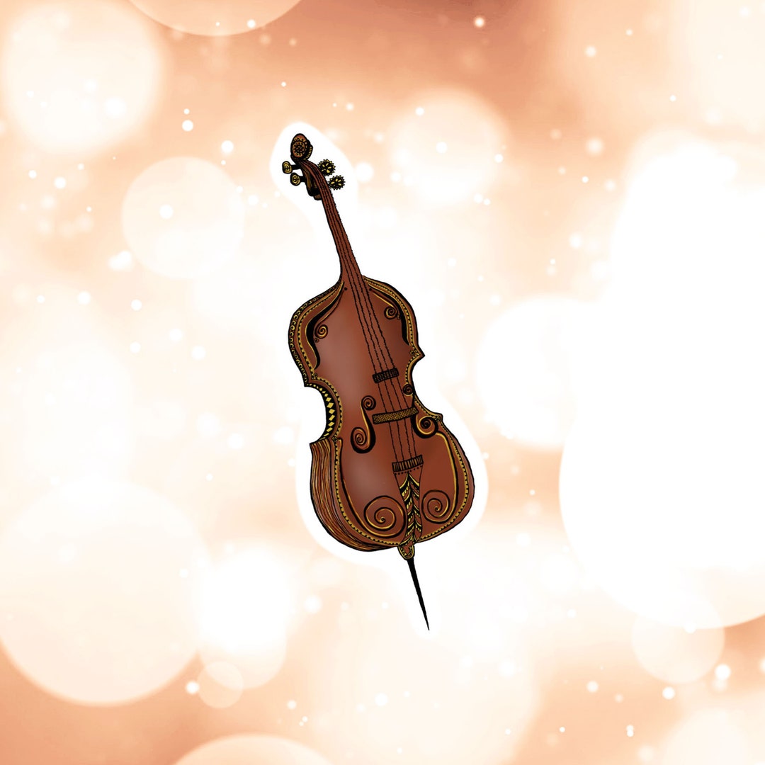 Cello Vinyl Music Sticker, Best Friend Gift - Etsy