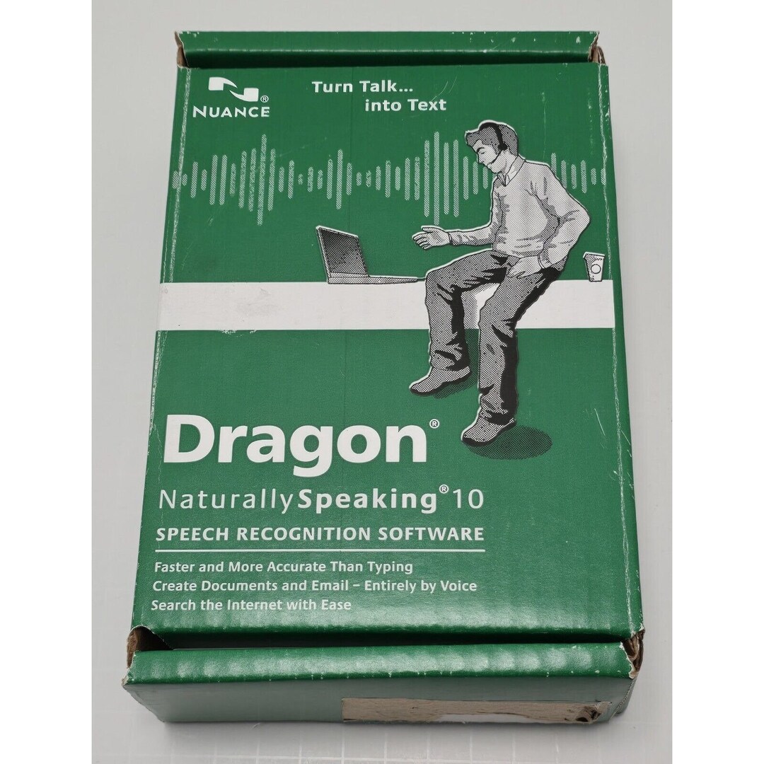 Dragon Naturally Speaking 10 Speech Recognition Software by Nuance With ...