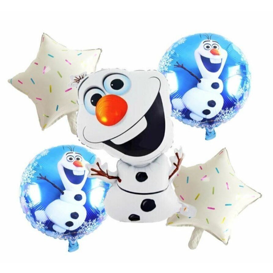Frozen Birthday Party Balloons With Olaf Mylar Helium Balloons and ...