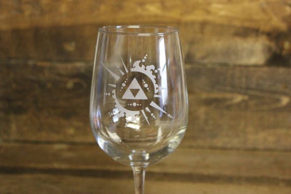 Zelda Exploding Triforce Wine Glass Legend of Zelda - Etsy