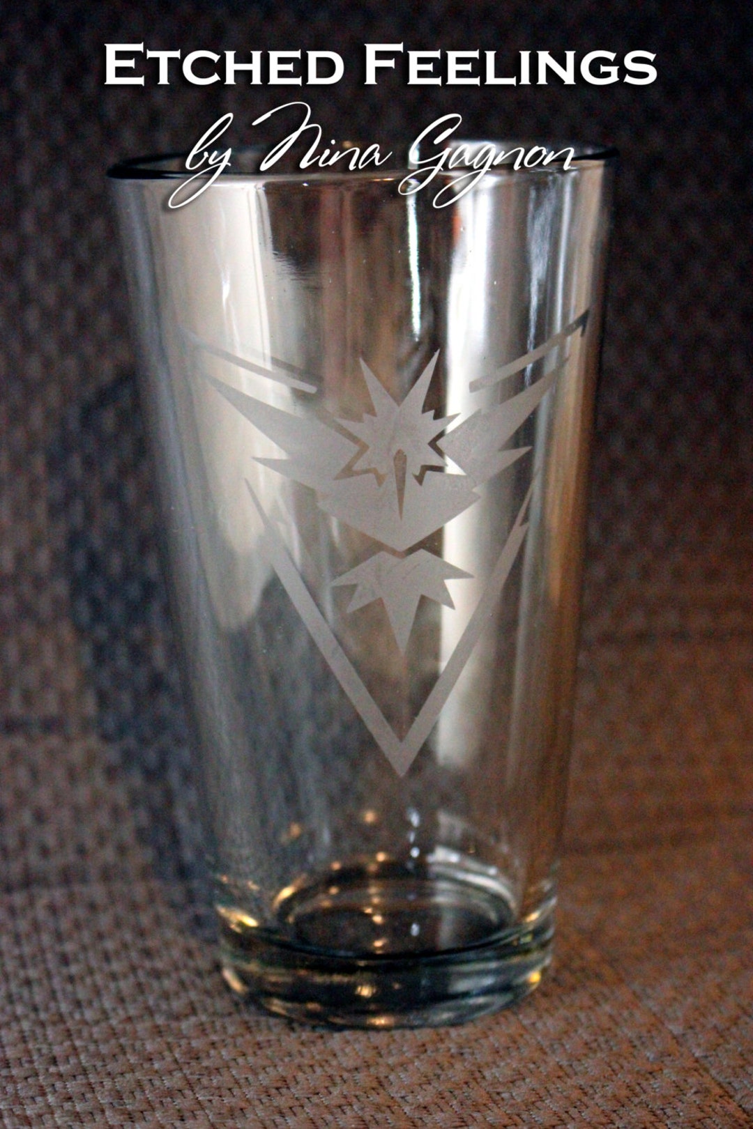 Pokemon Go Team Instinct Pint Glass - Team Yellow Pint Glass - Pokemon ...