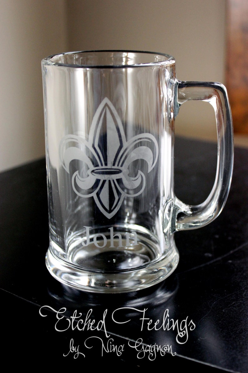 Custom Glass Beer Mugs Personalization And Almost Any Theme Etsy