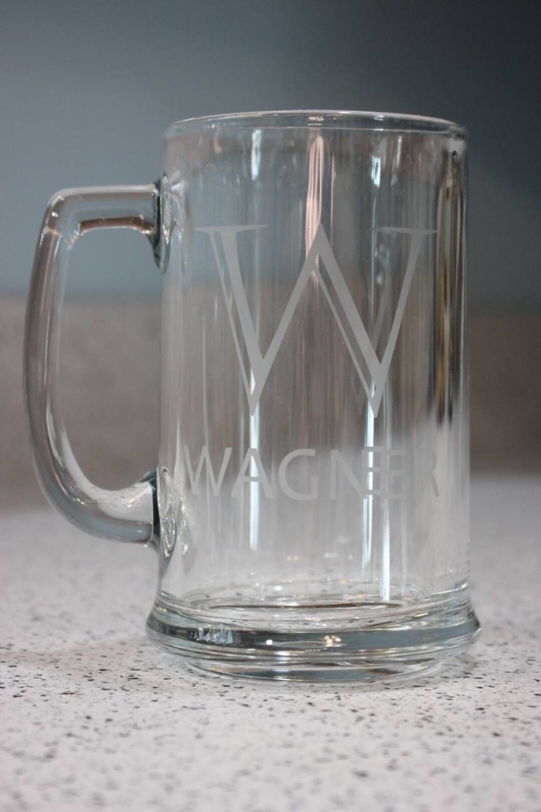 Monogram Beer Mug Gift for Groomsmen, Husbands, Dads, Fathers. Perfect ...