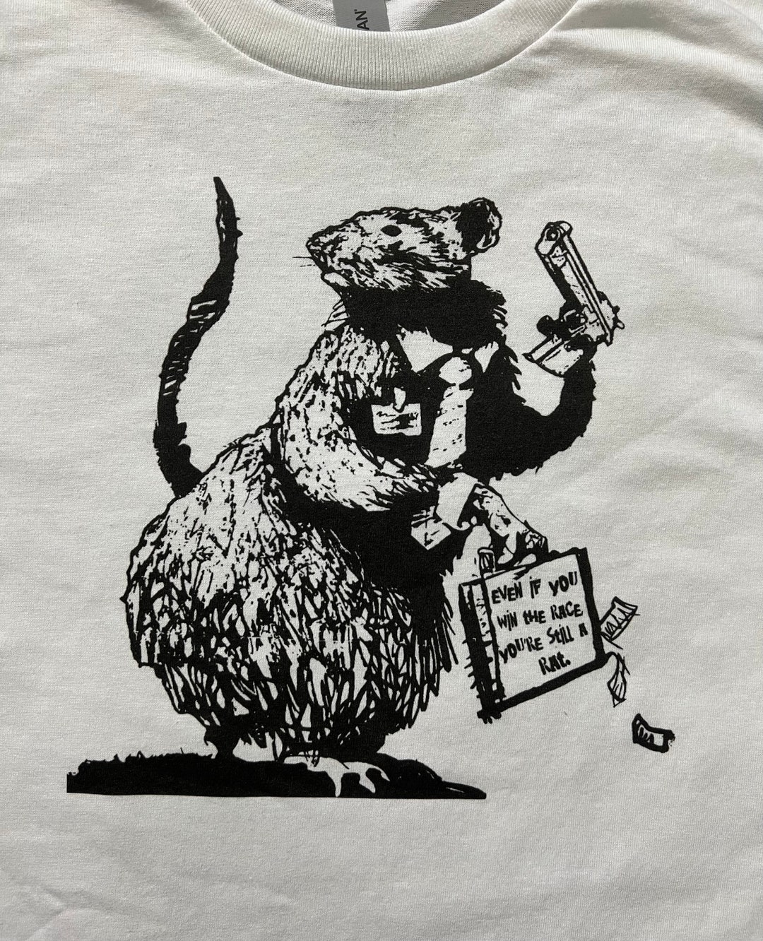 NEW Human Rat Race White T-shirt Any Size - Etsy