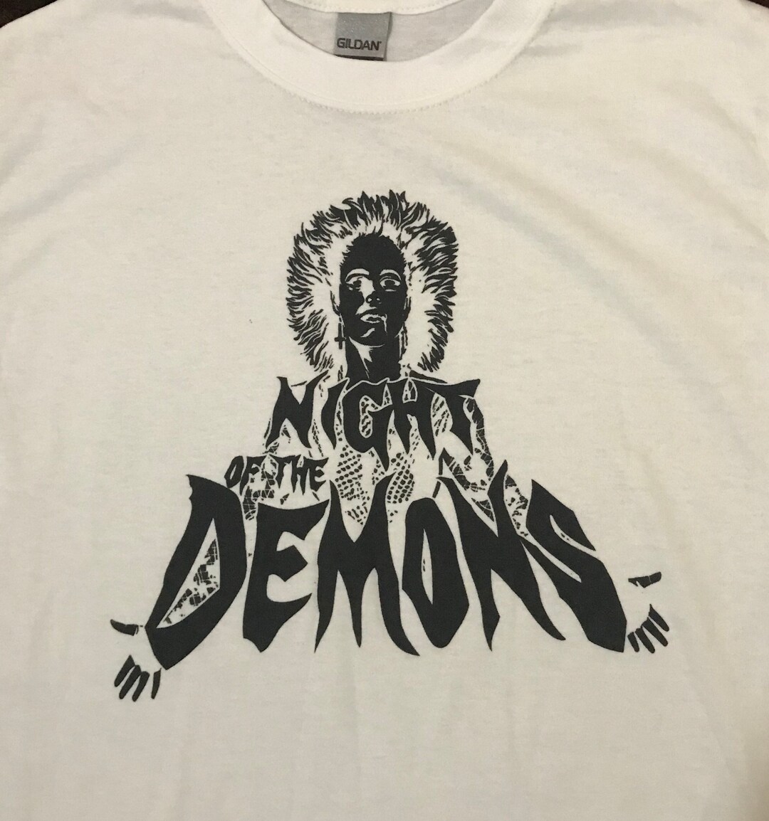 Night of the Demons Retro 80s Horror White T-shirt Any Size - Etsy