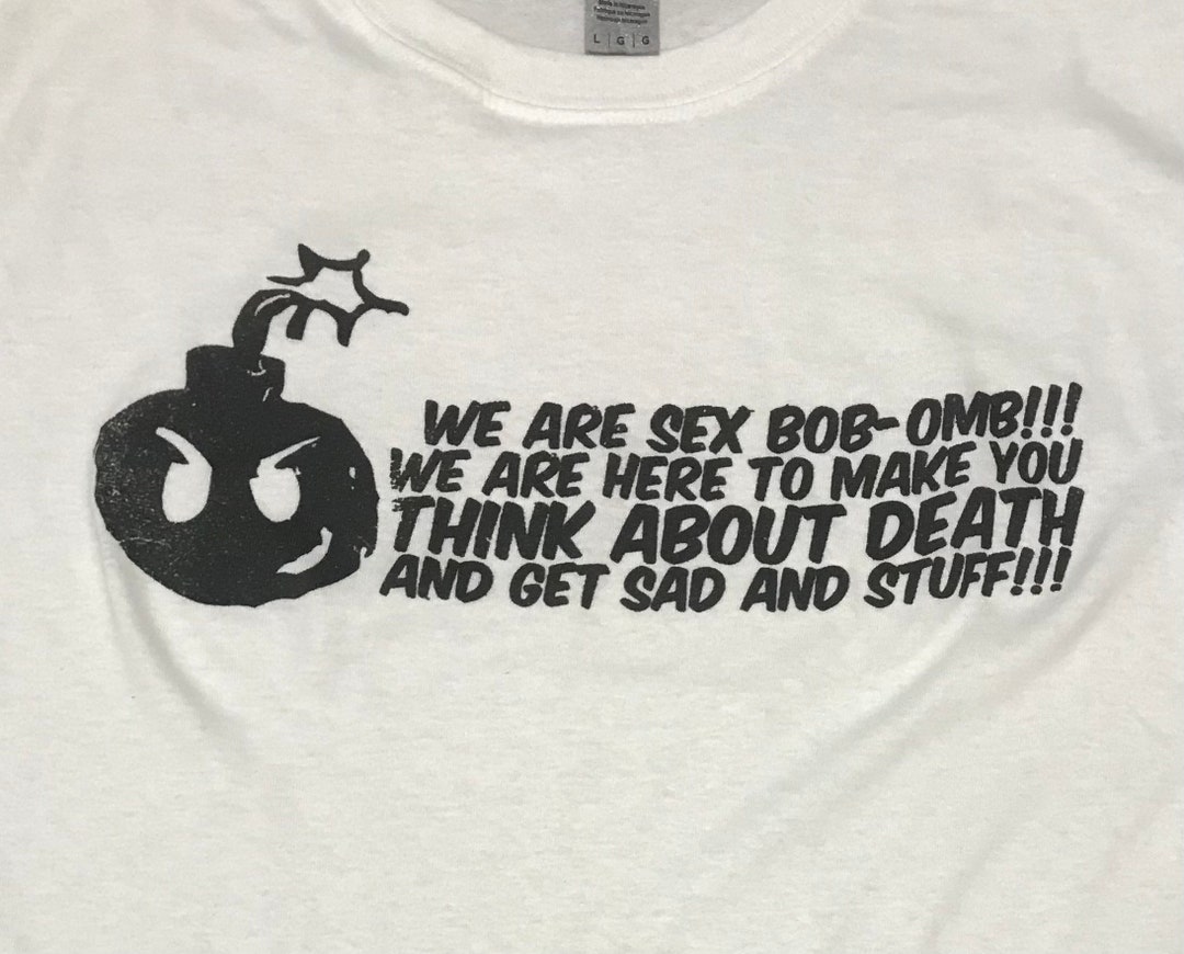 Sex Bob Omb Funny Comic White T Shirt Any Size Etsy