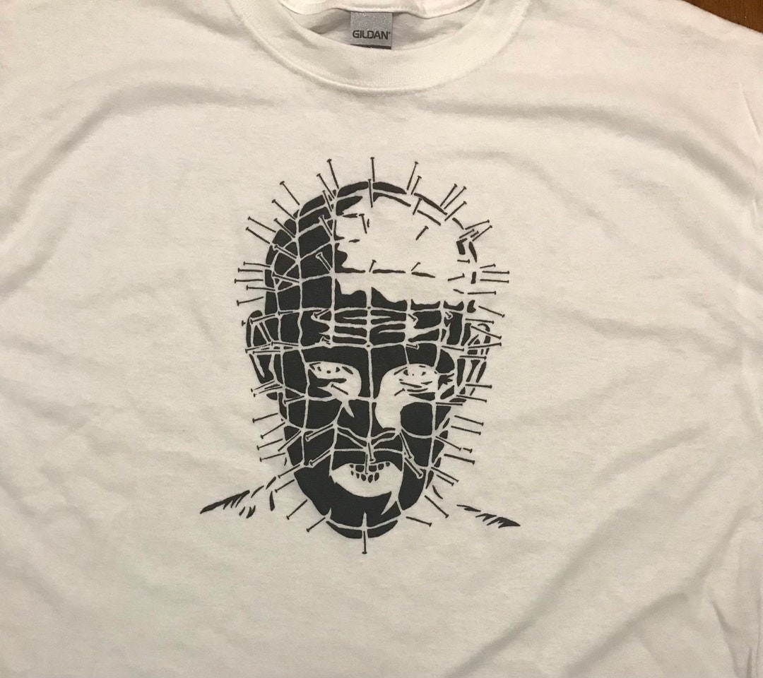 Pinhead Retro Horror White T-shirt Any Size - Etsy