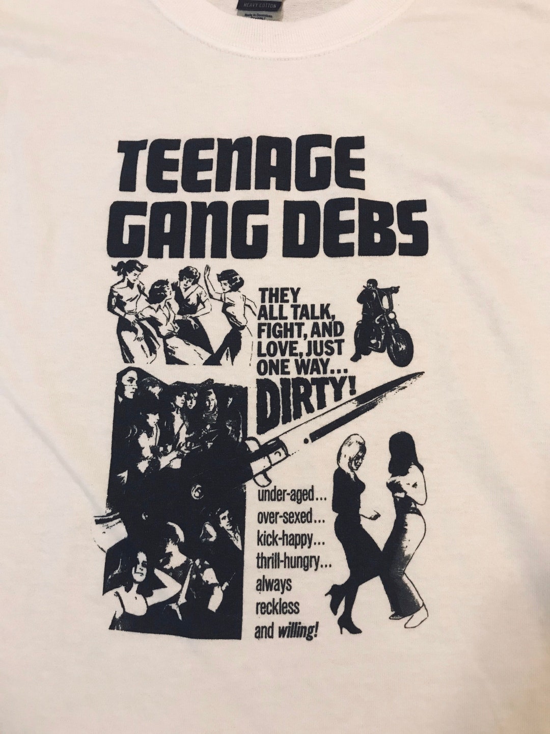 Teenage Gang Debs Retro Vintage Movies White T-shirt Any Size - Etsy
