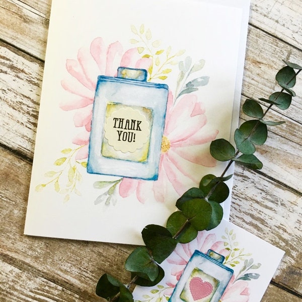 Perfume Thank You Cards - Etsy
