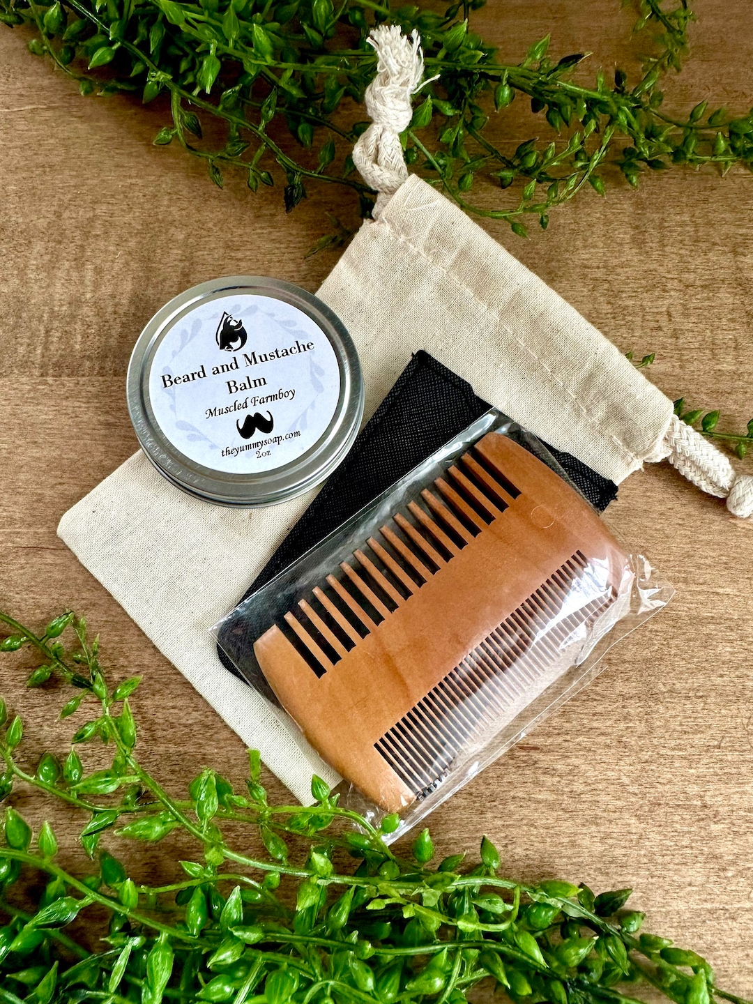 Sexy Bearded Man Balm Set beard and Mustache Balm Grooming Set beard ...