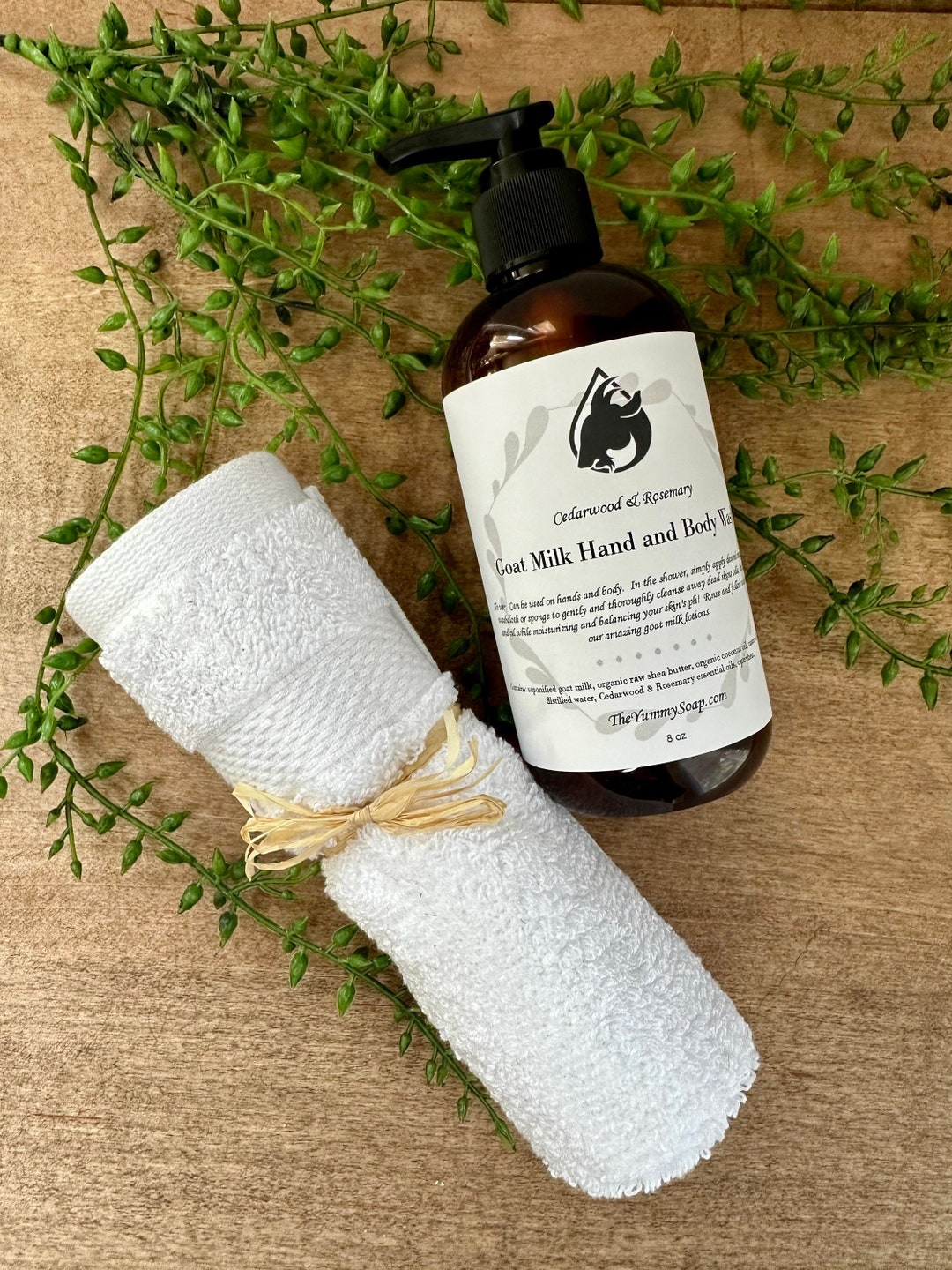 Goat Milk Hand and Body Wash, Cedarwood and Rosemary Goat Milk Liquid ...