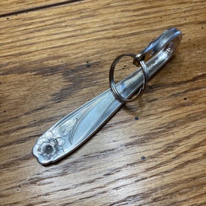Upcycled Purse Hook Key Fob Finder Keychain, Made From Vintage Flatware ...