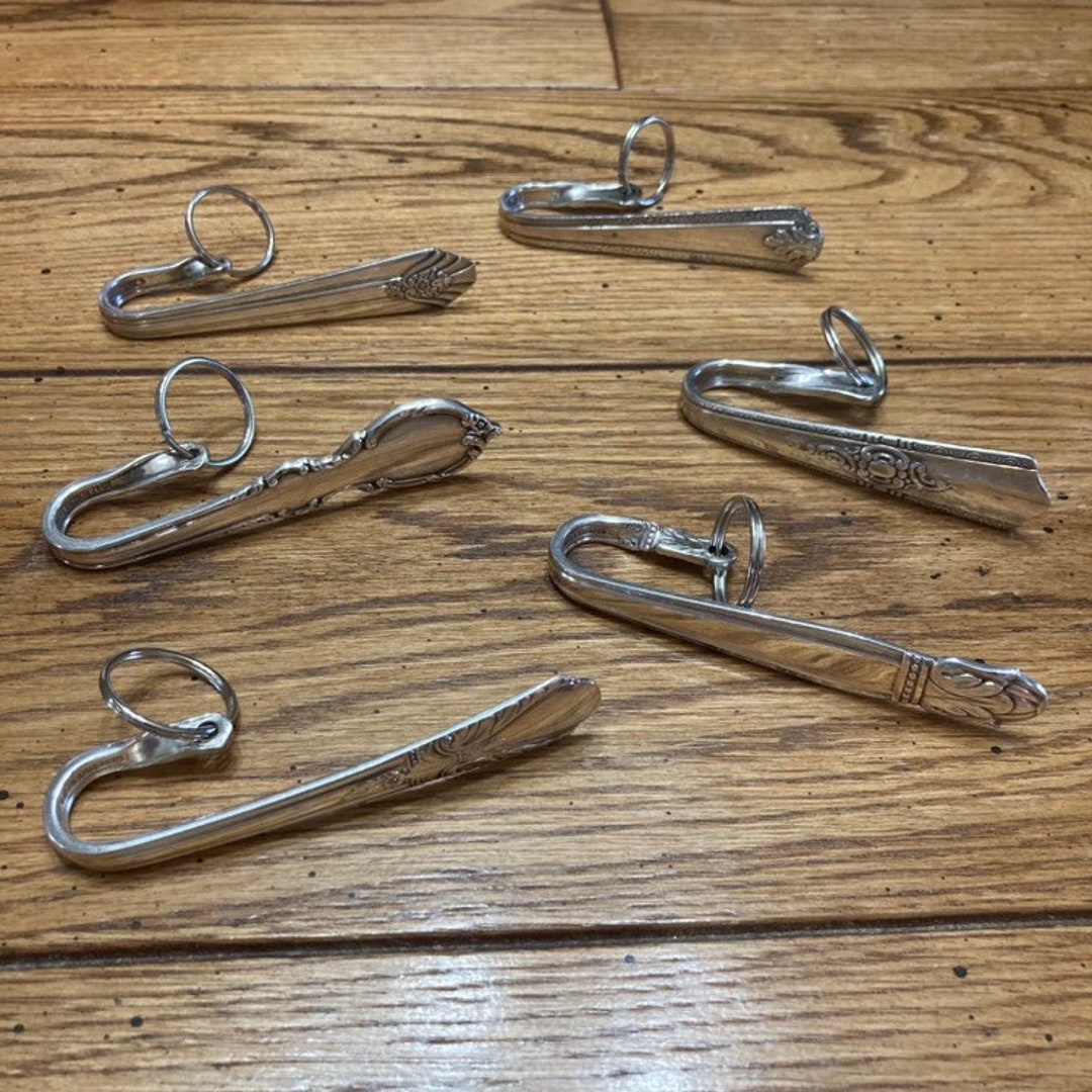 Upcycled Purse Hook Key Fob Finder Keychain, Made From Vintage Flatware ...