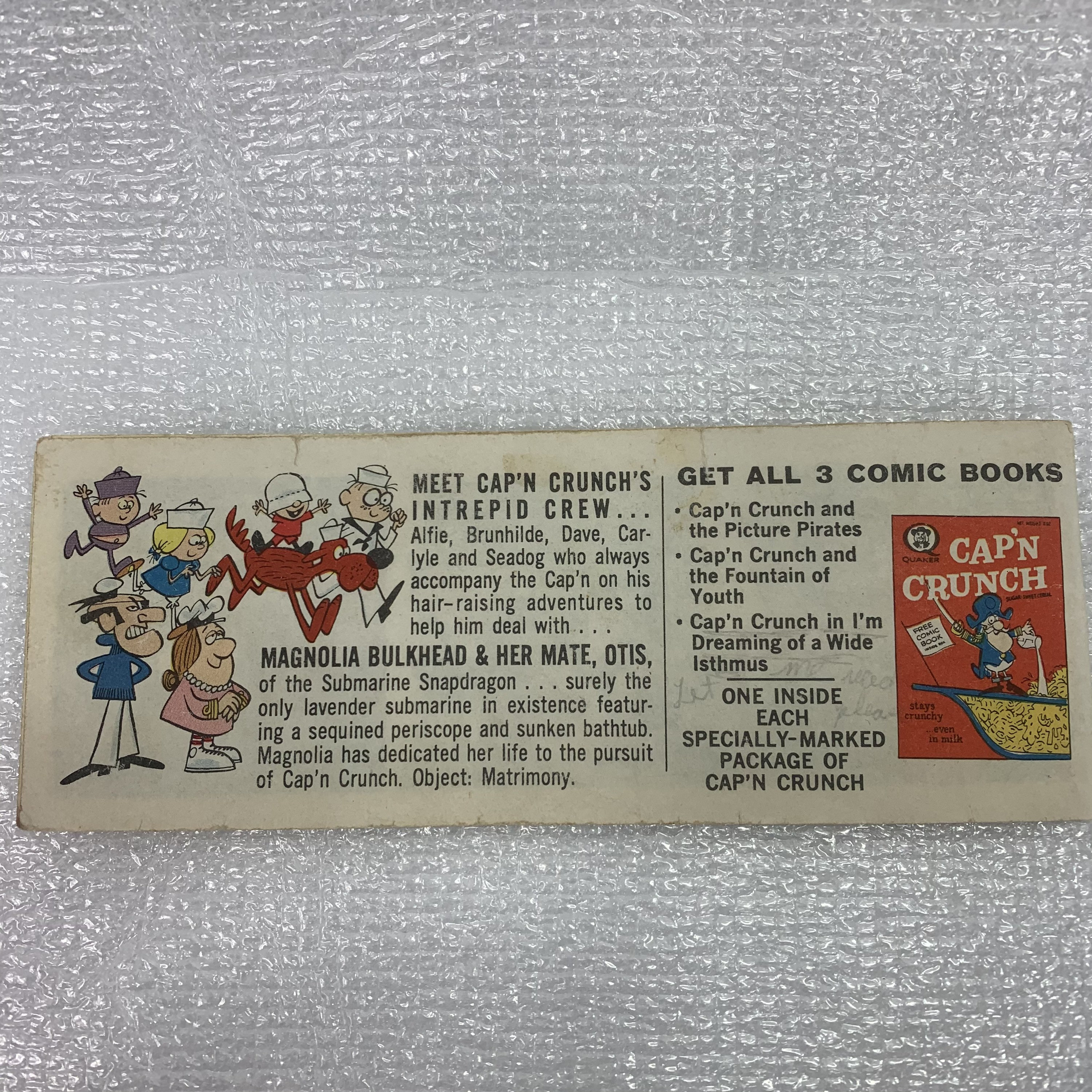 Capn Crunch and The Fountain of Youth. Vintage 1963 comic | Etsy