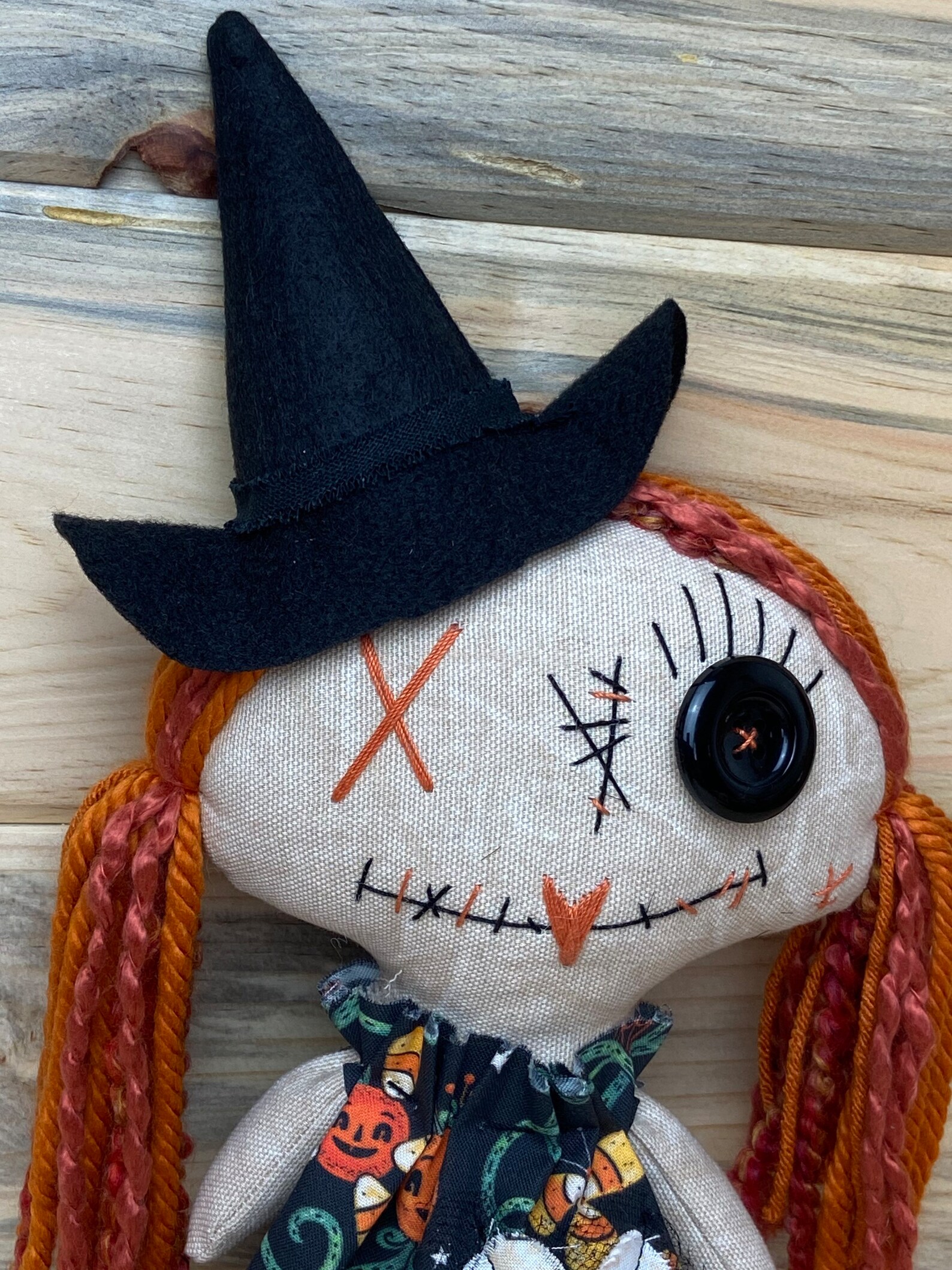 Halloween Poppet Primitive Witch Primitive Doll Voodoo - Etsy
