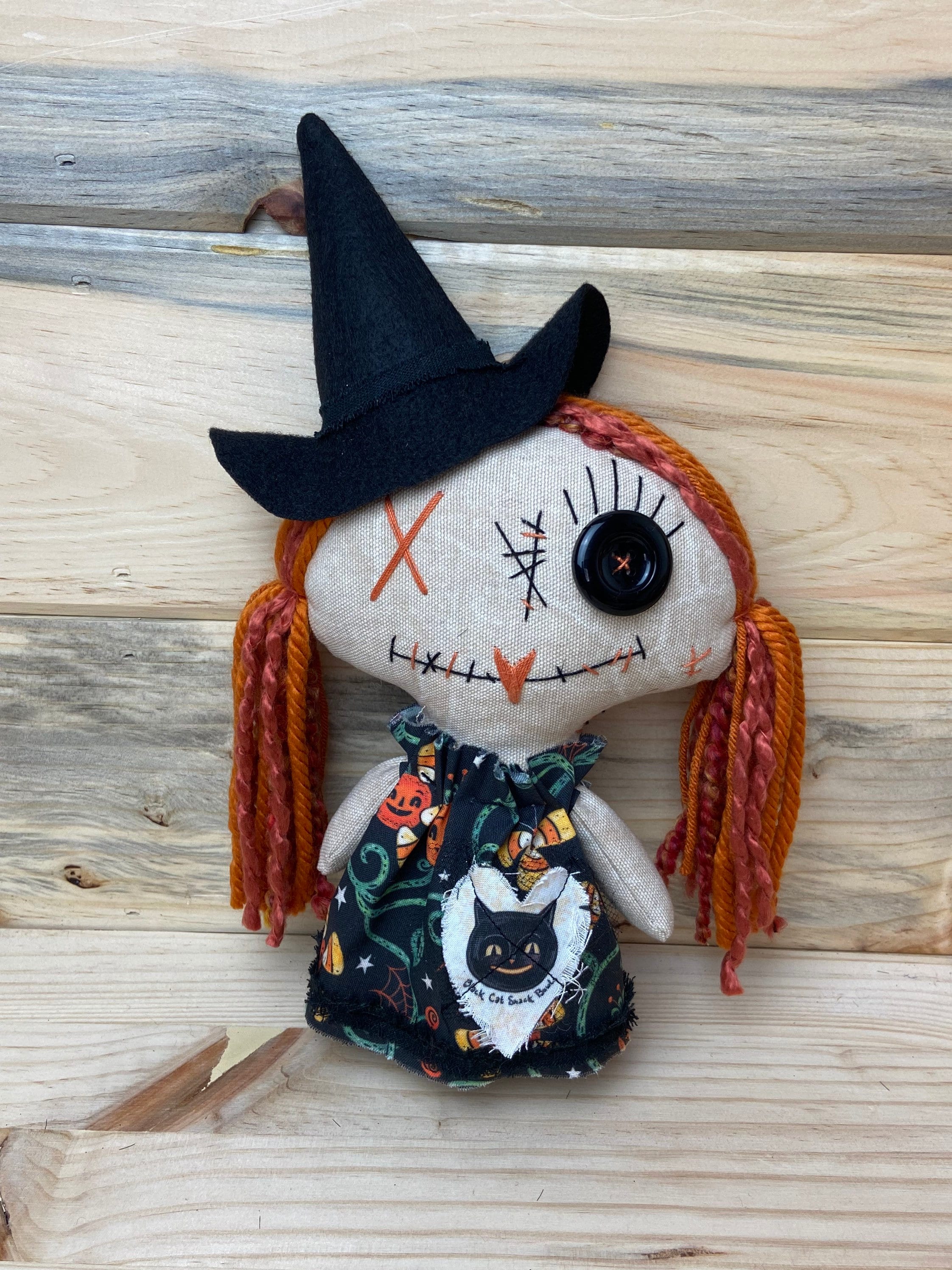 Halloween Poppet, Primitive Witch, Primitive Doll, Voodoo Poppet - Etsy
