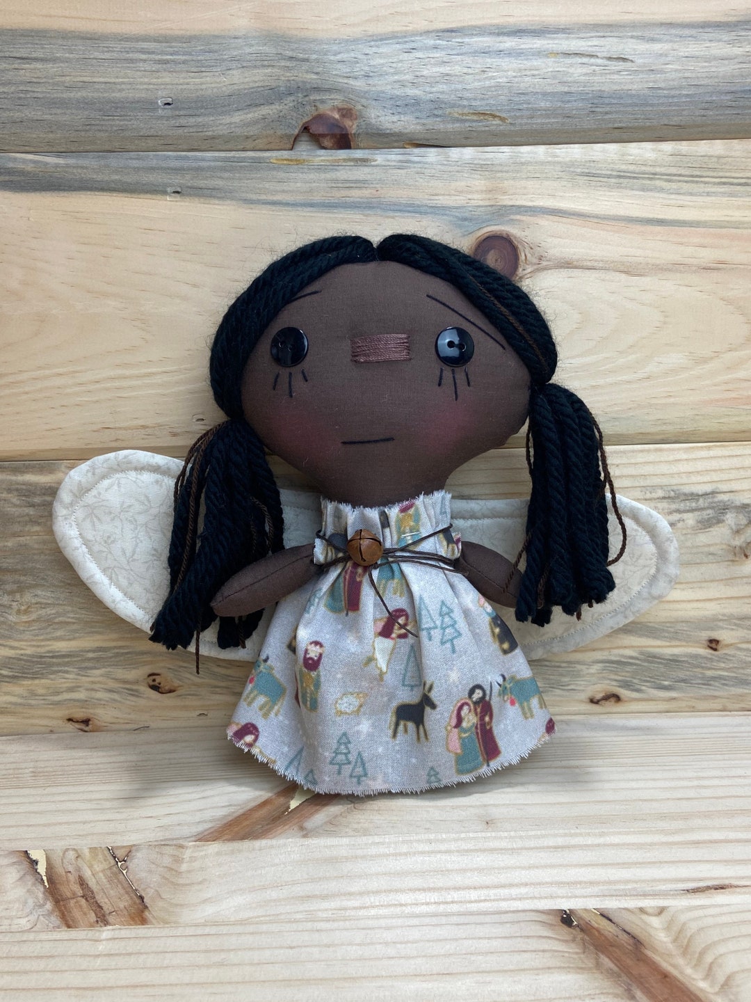 Primitive Christmas Angel, Christmas Angel, Primitive Ragdoll ...