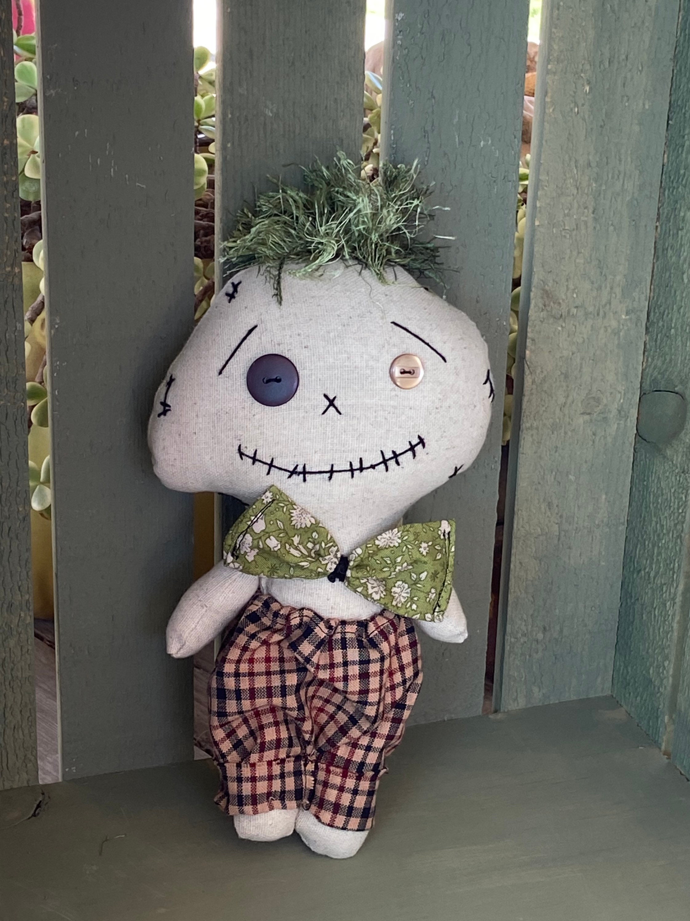 Toys & Games Handmade Primitive Doll Orange Voodoo Doll Blue Voodoo ...