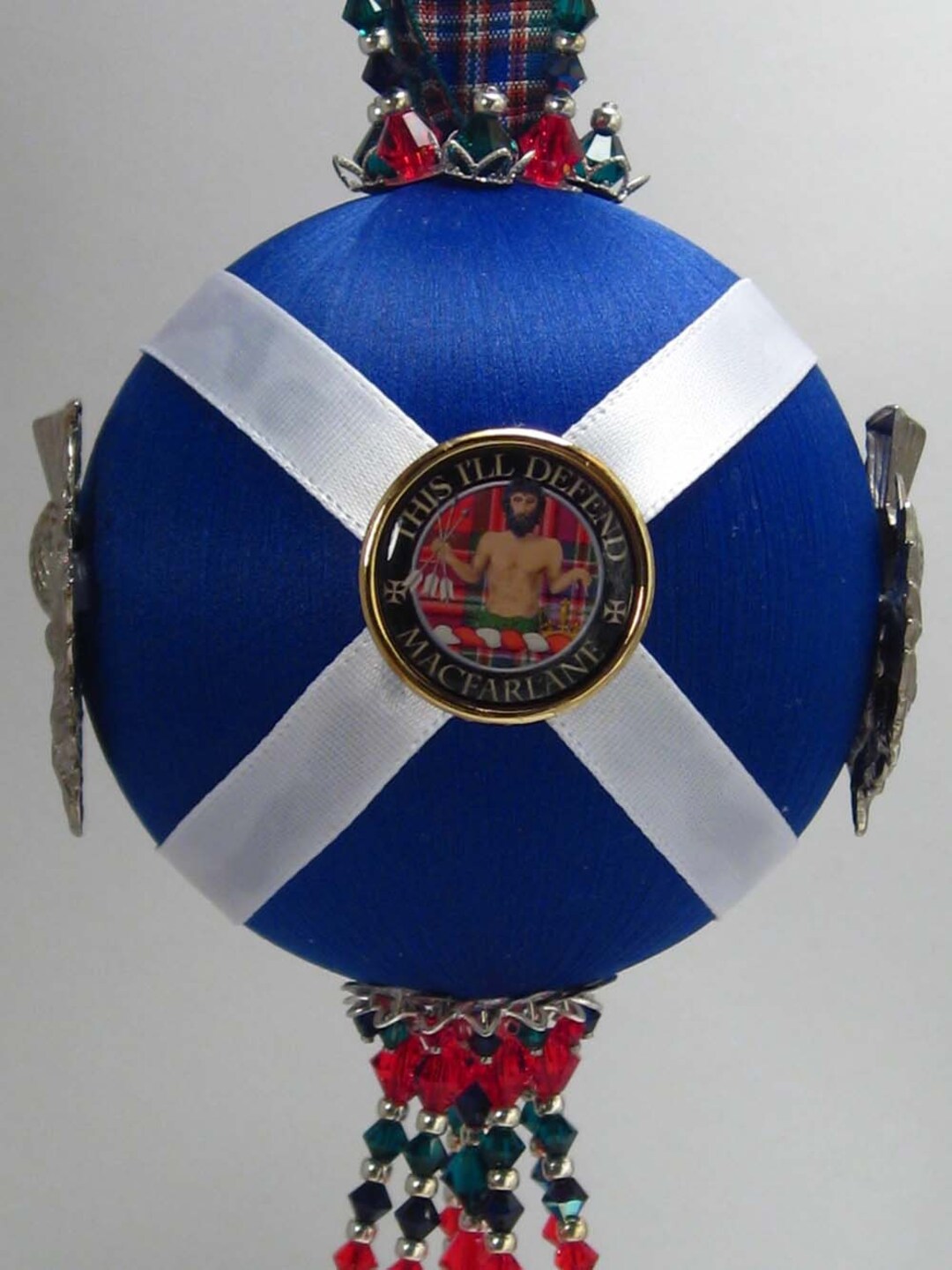 Scottish Clans - Scottish Theme - A Finished Hand Made Beaded Satin ...
