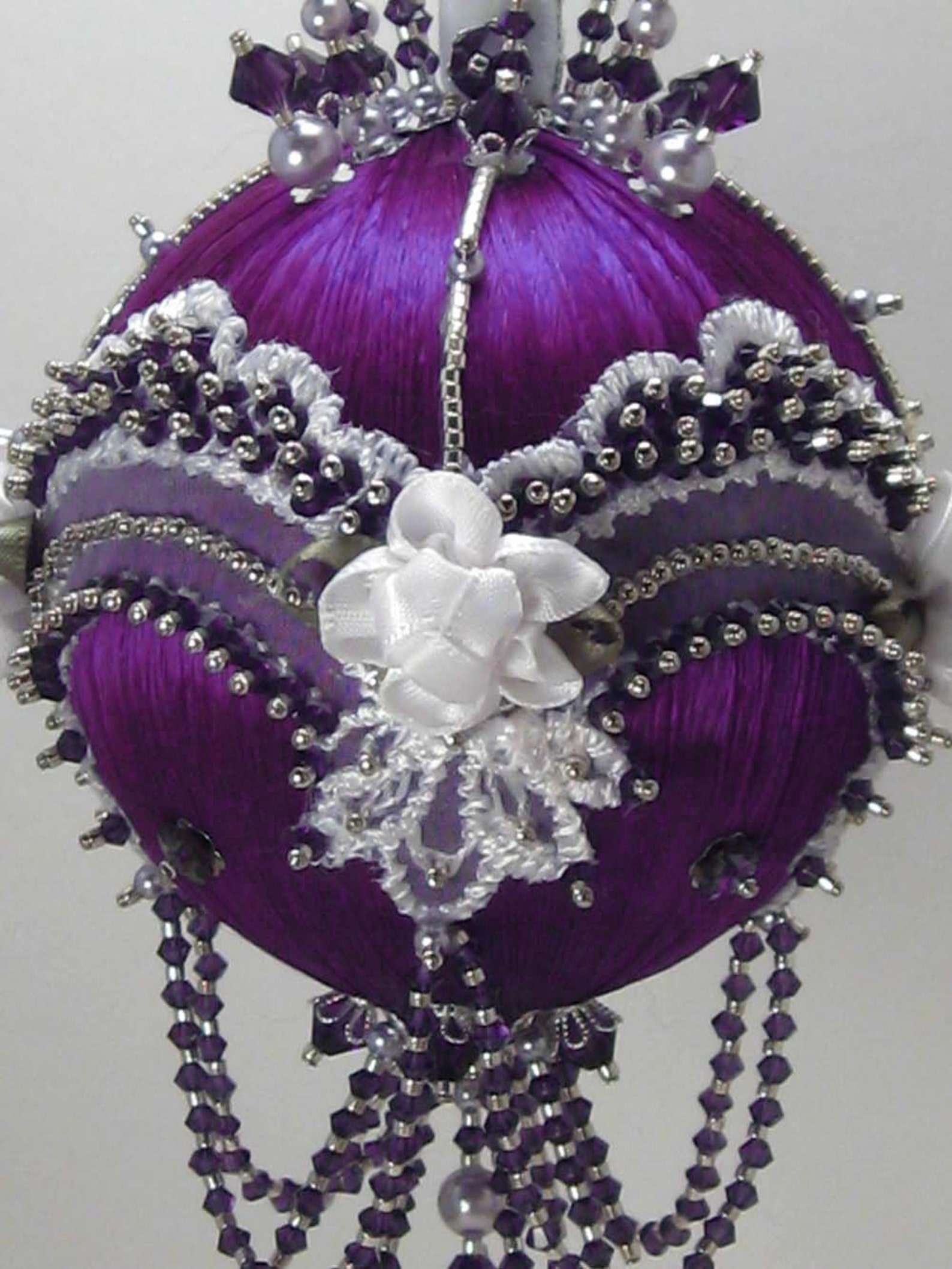 Victoriana Purple Royale Victorian Theme A Finished Hand Made Beaded ...