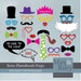 Retro Party Photobooth Props INSTANT DOWNLOAD, 50 Items Mega Pack ...