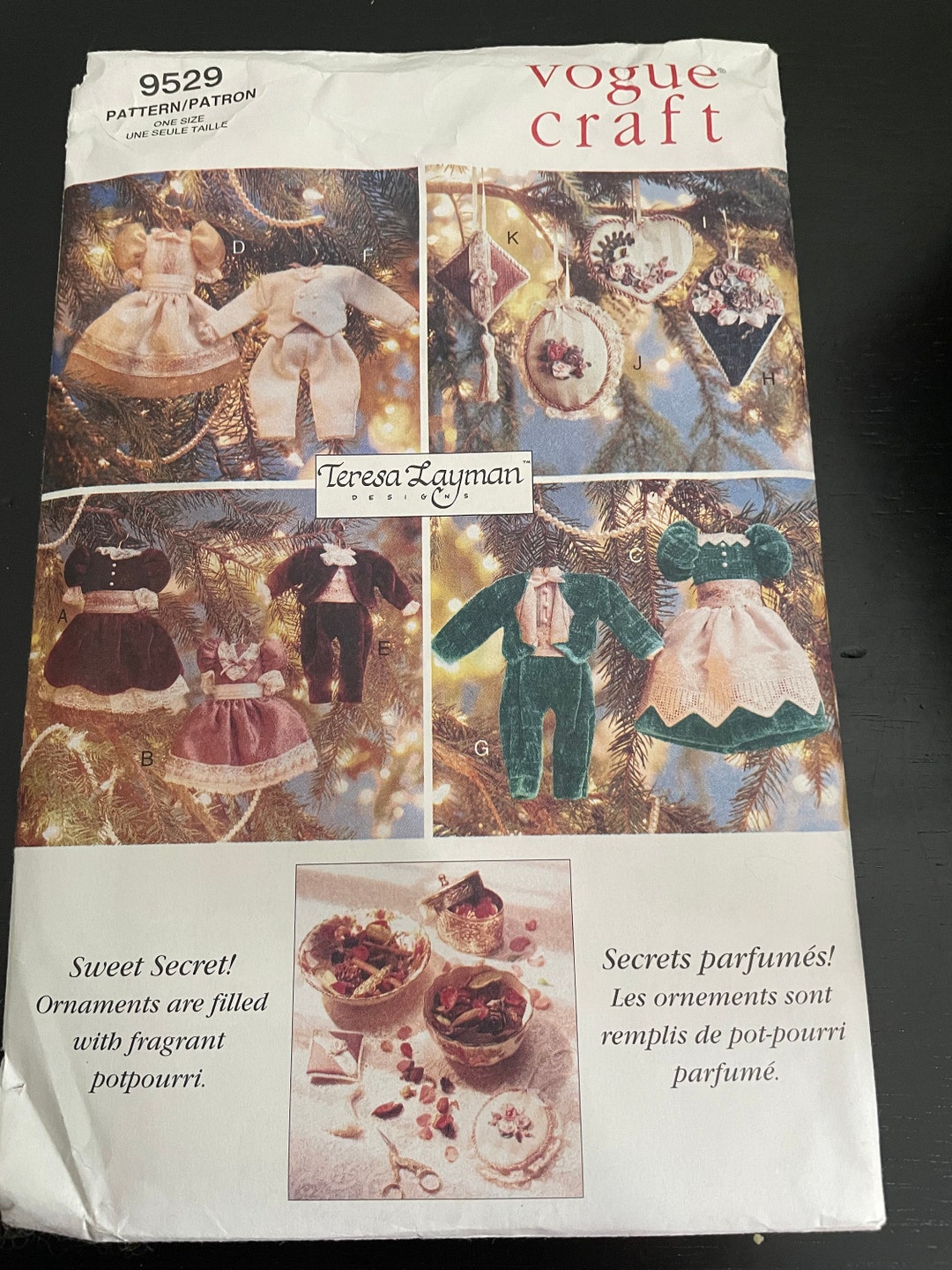 NEW UNCUT Vogue Crafts 9529 Sewing Pattern Teresa Layman Designs ...