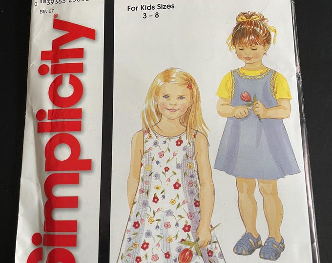 NEW UNCUT Kids 3 4 5 6 7 8 Simplicity 7141 It's so Easy It's Simplicity ...