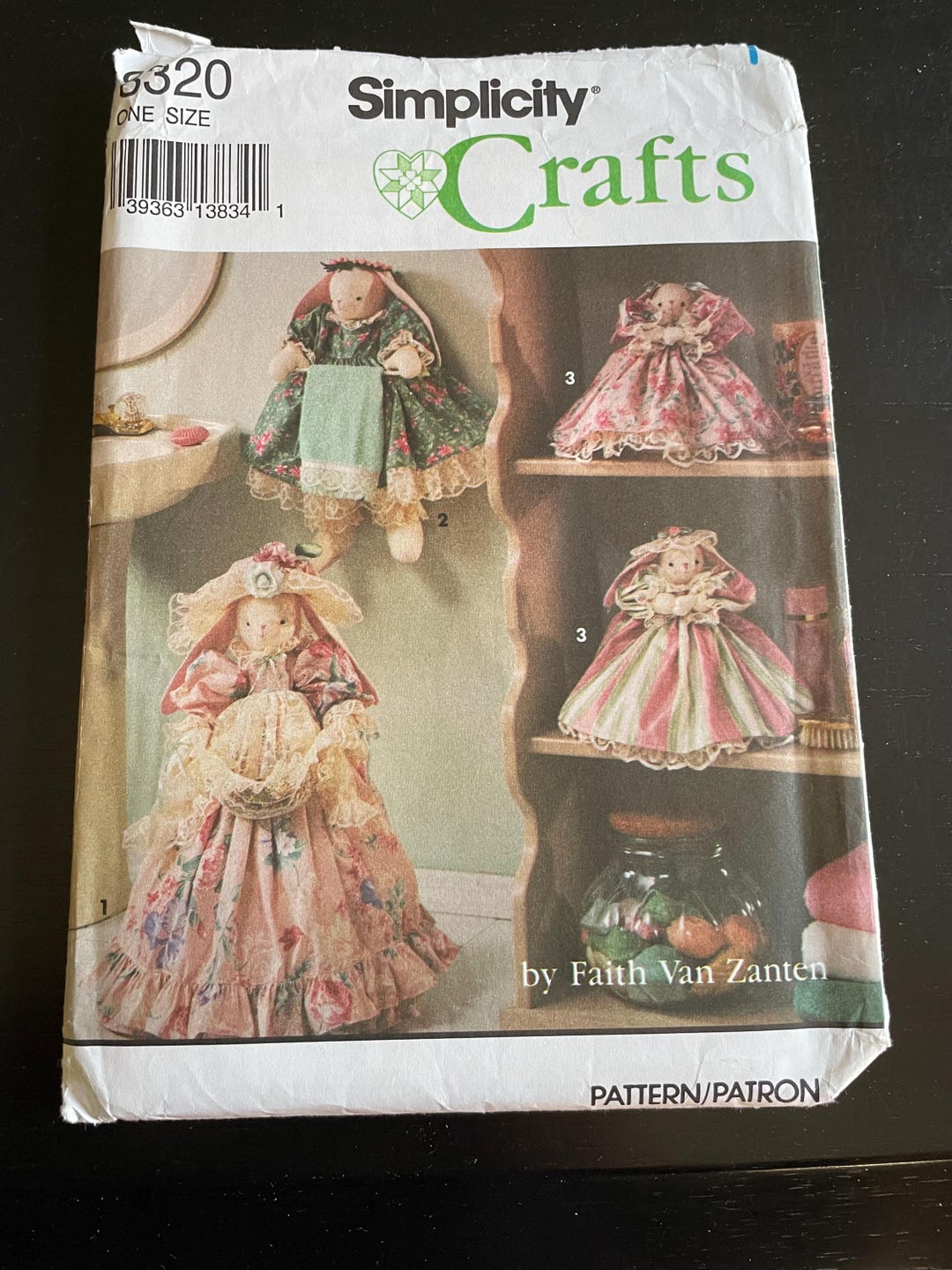 NEW Simplicity Crafts Sewing Pattern 8320 Stuffed Bathroom Bunnies ...