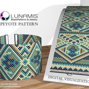 Peyote Bracelet Pattern, Bead Pattern, Beading, Peyote Stitch, Jewelry ...