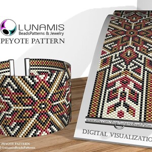 Peyote Bracelet Pattern, Bead Pattern, Beading, Peyote Stitch, Jewelry ...