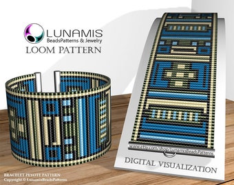 Loom Bracelet Pattern, Loom Pattern, Loom Stitch, Square Stitch Pattern ...