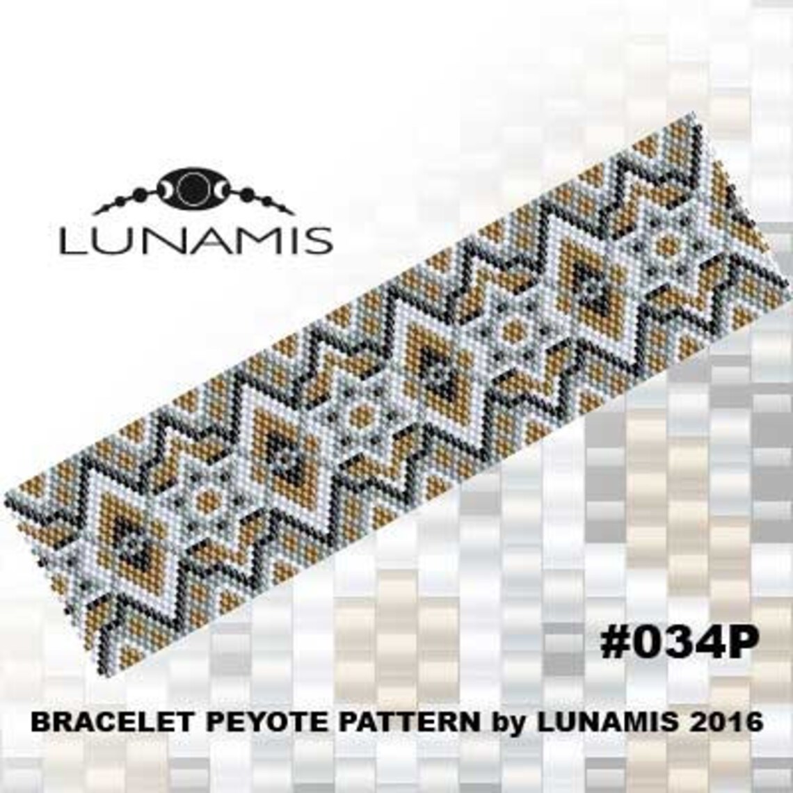 Peyote bracelet pattern odd count peyote pattern stitch | Etsy