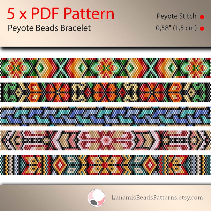 Free Peyote Bracelet Patterns - Etsy
