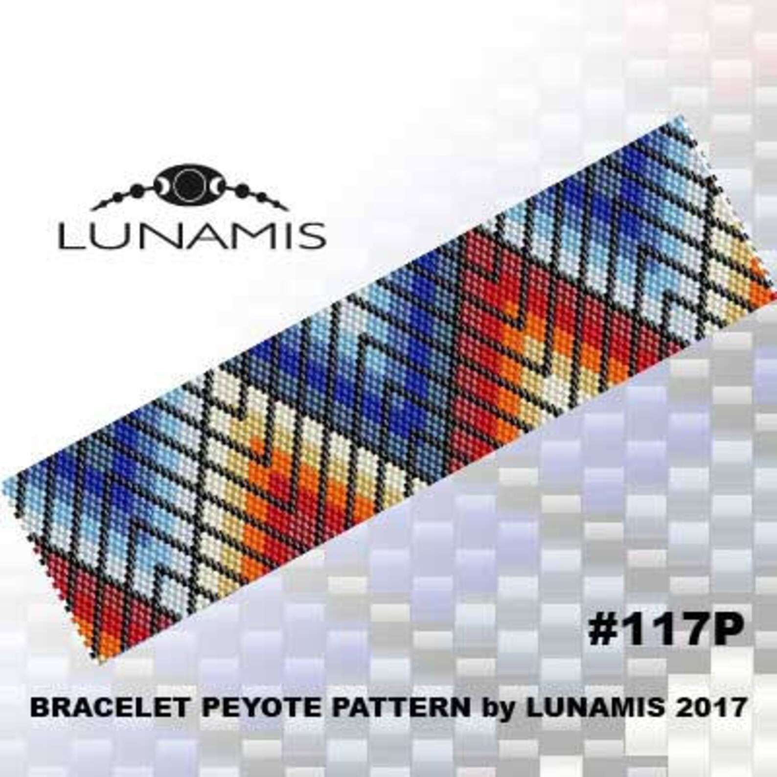 Peyote Bracelet Pattern, Odd Count, Peyote Pattern, Stitch Pattern, Pdf ...