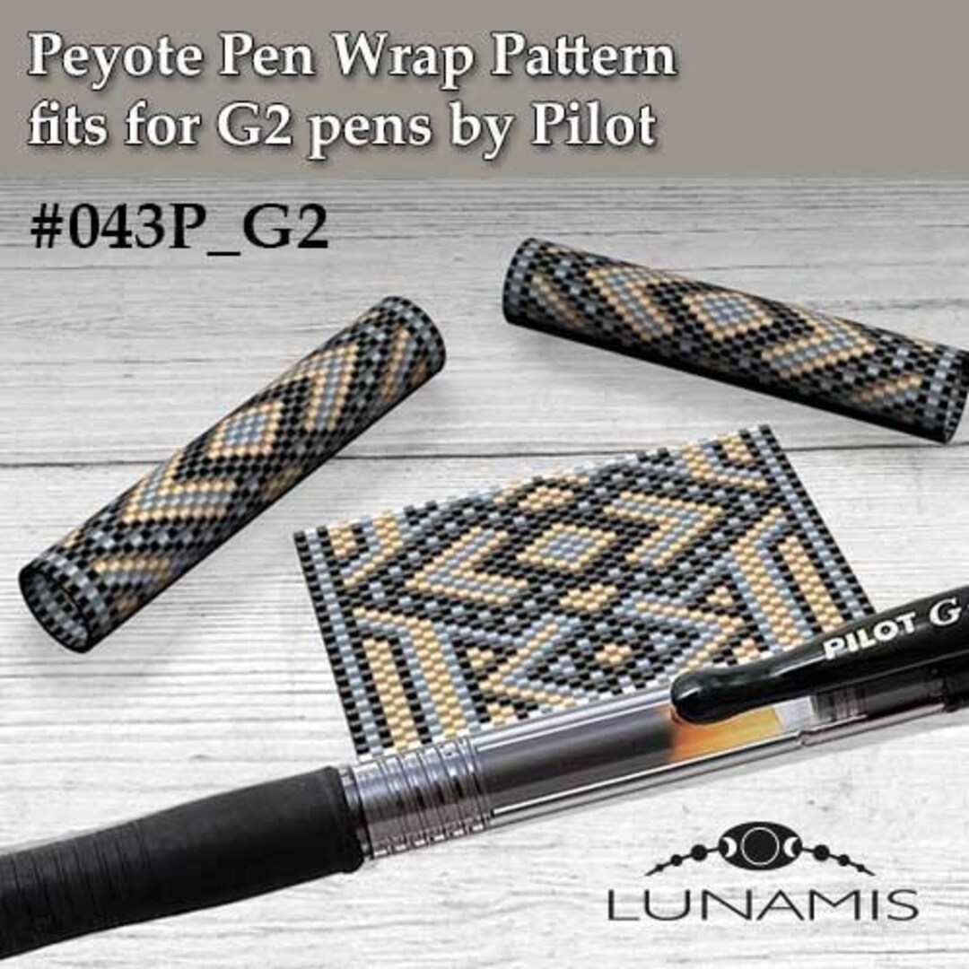 Peyote Pen Cover Patterns Pattern for G2 Pen by Pilot Pen - Etsy