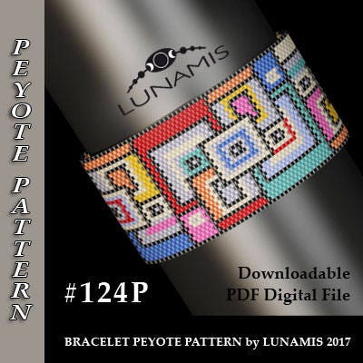 Peyote Bracelet Pattern Odd Count Peyote Pattern Stitch | Etsy