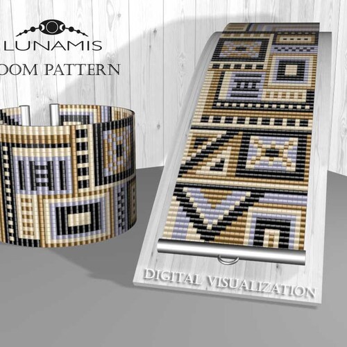 Fantasy Loom Cuff Bracelet Pattern - Etsy UK