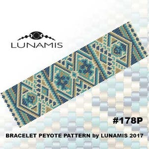 Peyote Bracelet Pattern, Bead Pattern, Beading, Peyote Stitch, Jewelry ...