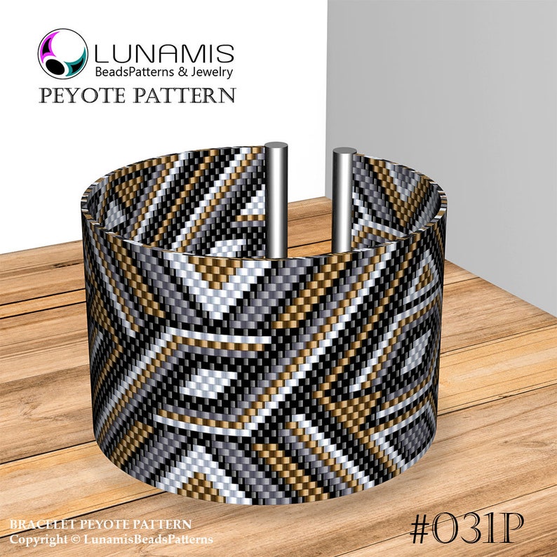 Peyote Bracelet Pattern, Even Count, Peyote Pattern, Stitch Pattern ...