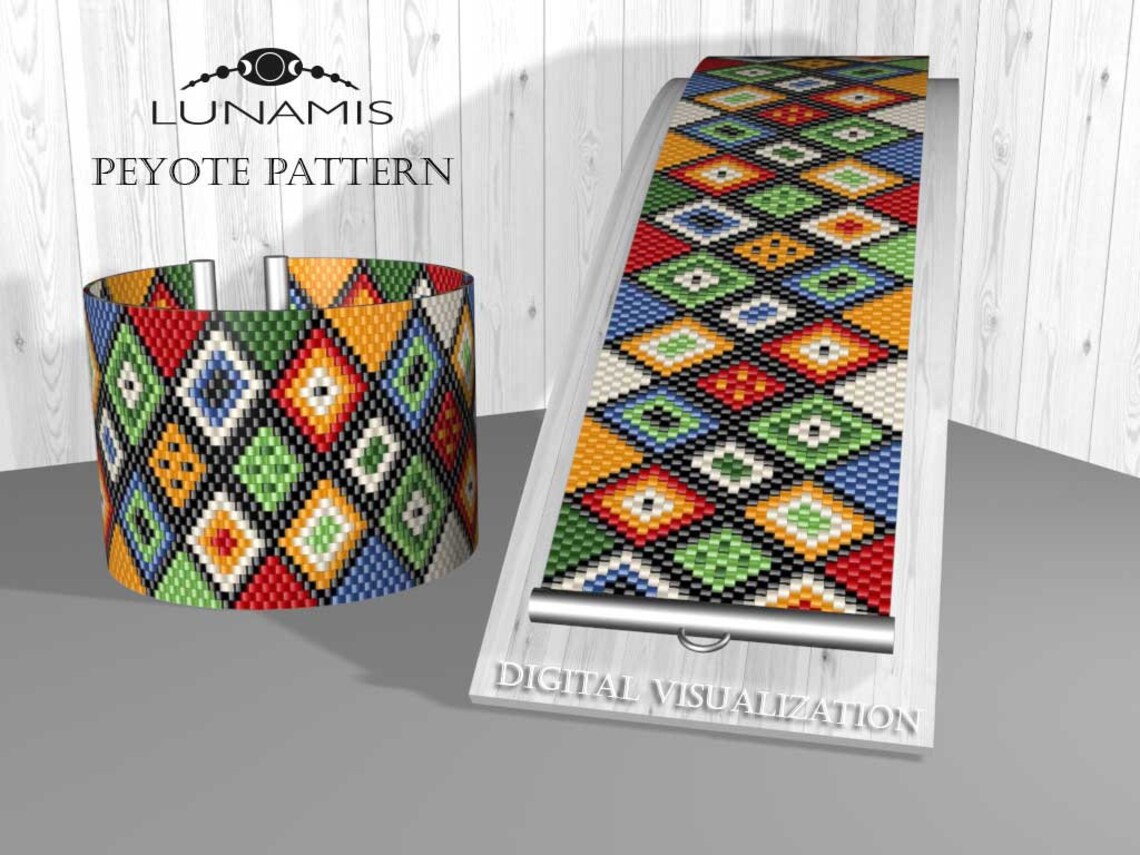 Peyote Bracelet Pattern Even Count Peyote Pattern Stitch - Etsy