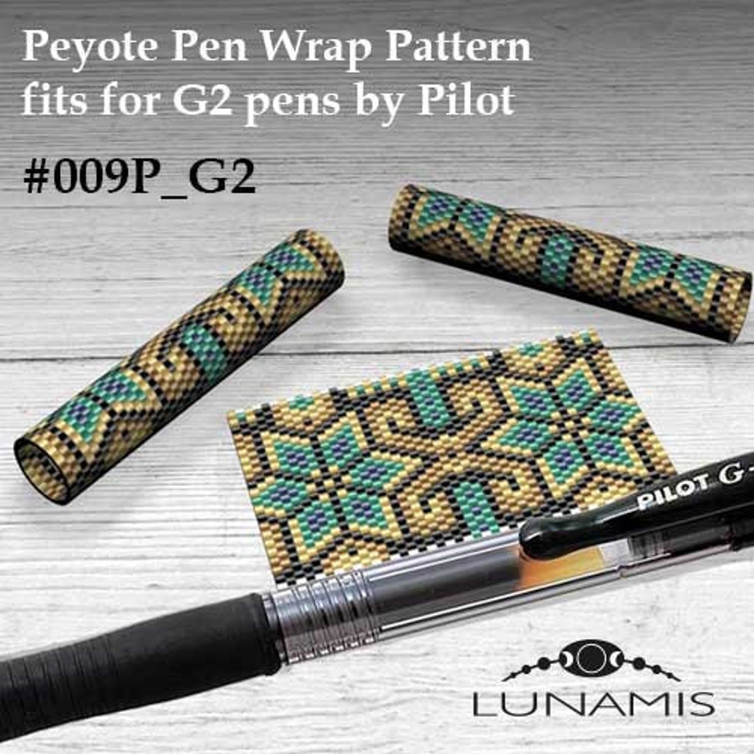 Peyote Pen Cover Patterns Pattern for G2 Pen by Pilot Pen - Etsy
