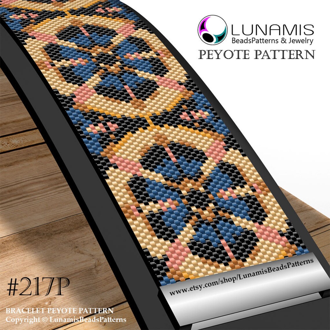 Peyote Bracelet Pattern Odd Count Peyote Pattern Stitch - Etsy