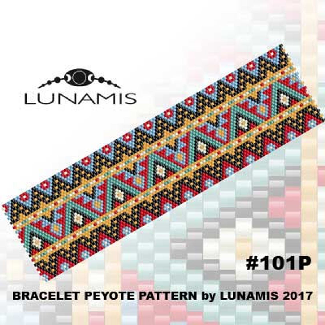 Peyote Bracelet Pattern Odd Count Peyote Pattern Stitch | Etsy