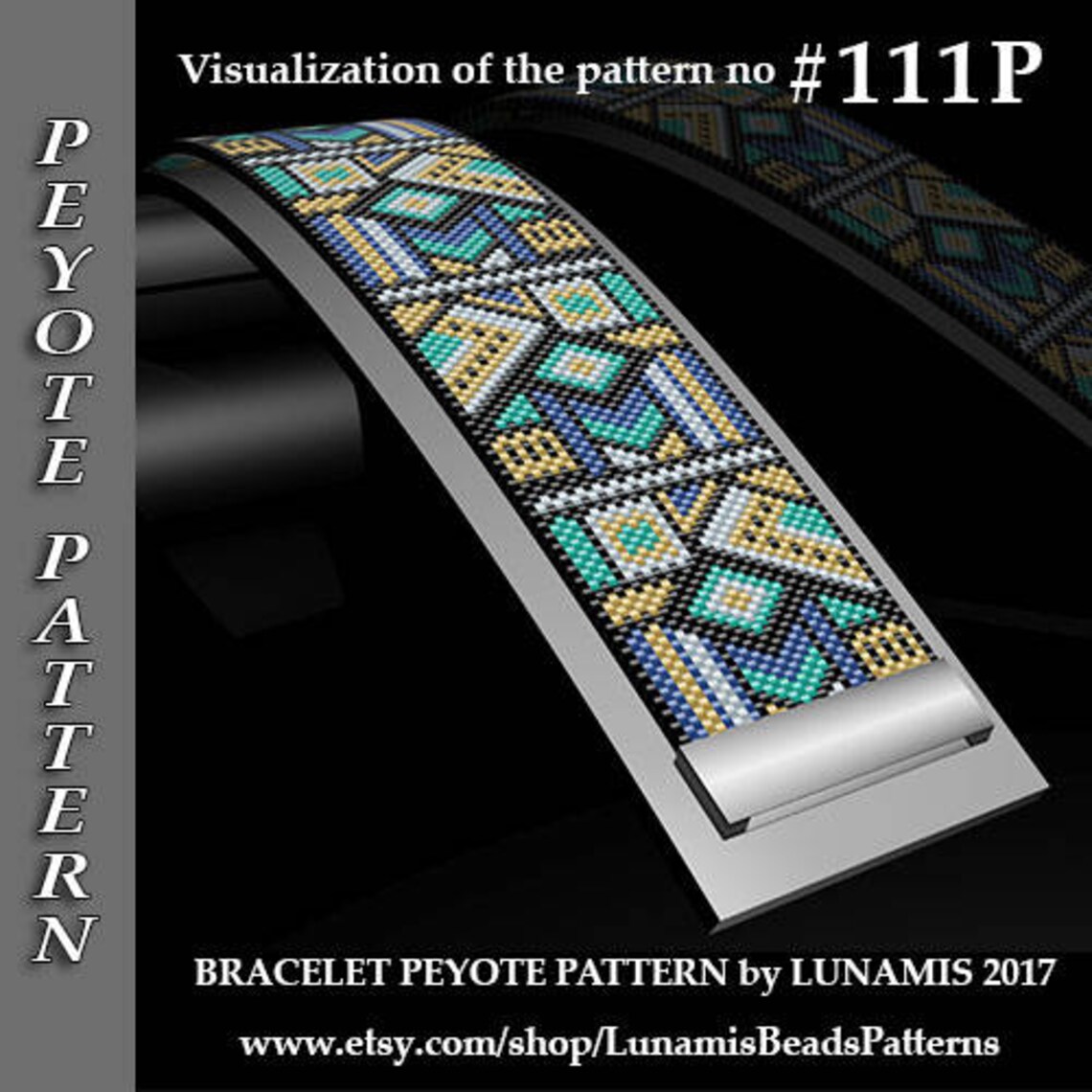 Peyote Bracelet Pattern Odd Count Peyote Pattern Stitch - Etsy