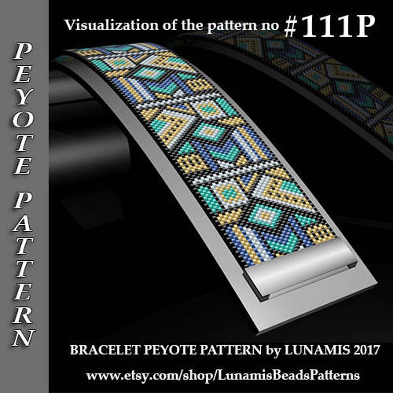 Peyote Bracelet Pattern Odd Count Peyote Pattern Stitch - Etsy