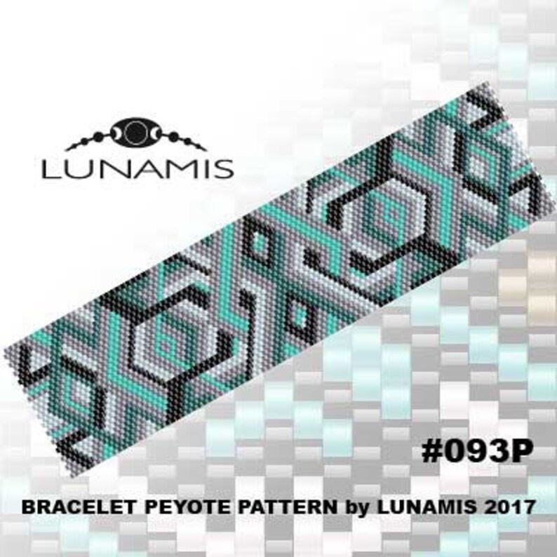 Peyote Bracelet Pattern Even Count Peyote Pattern Stitch - Etsy Israel