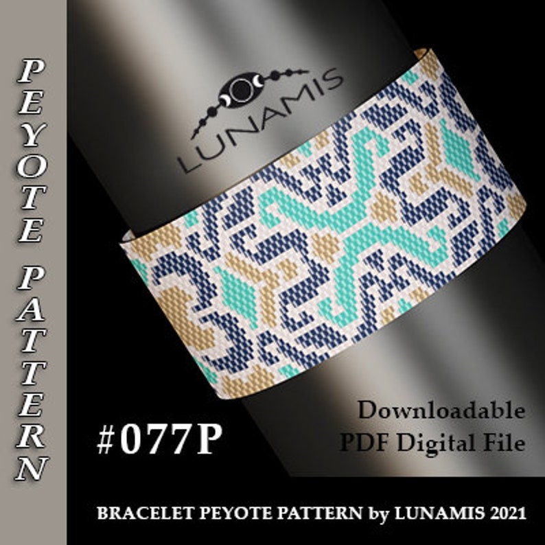 Peyote Bracelet Pattern Odd Count Peyote Pattern Stitch | Etsy