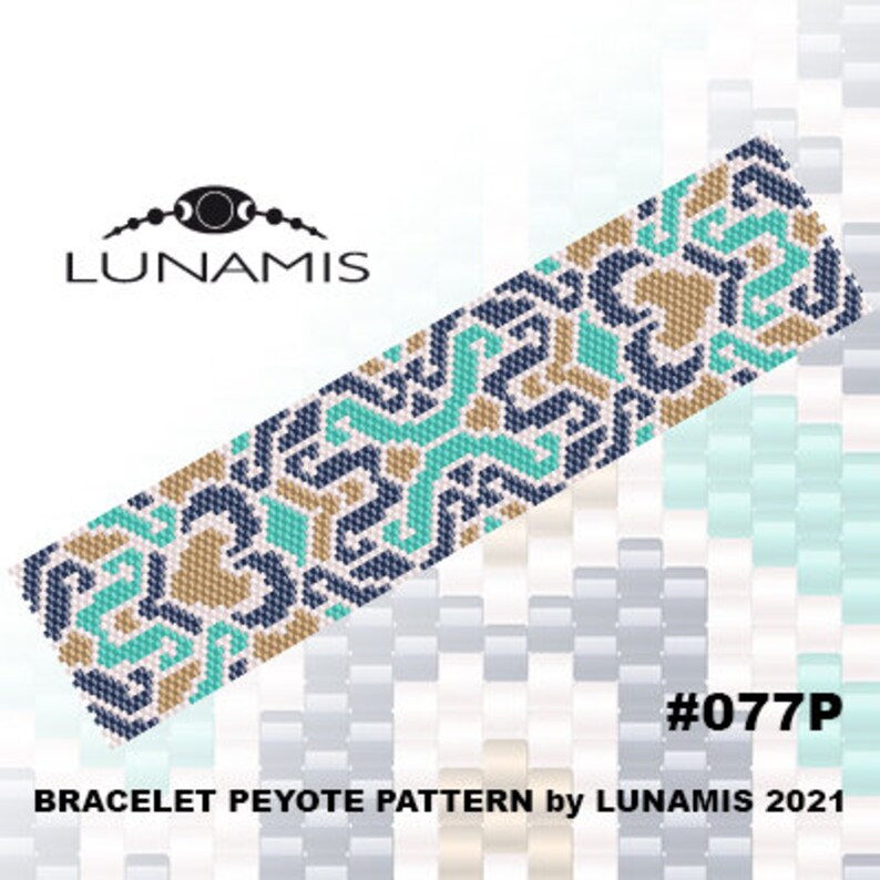 Peyote Bracelet Pattern Odd Count Peyote Pattern Stitch | Etsy