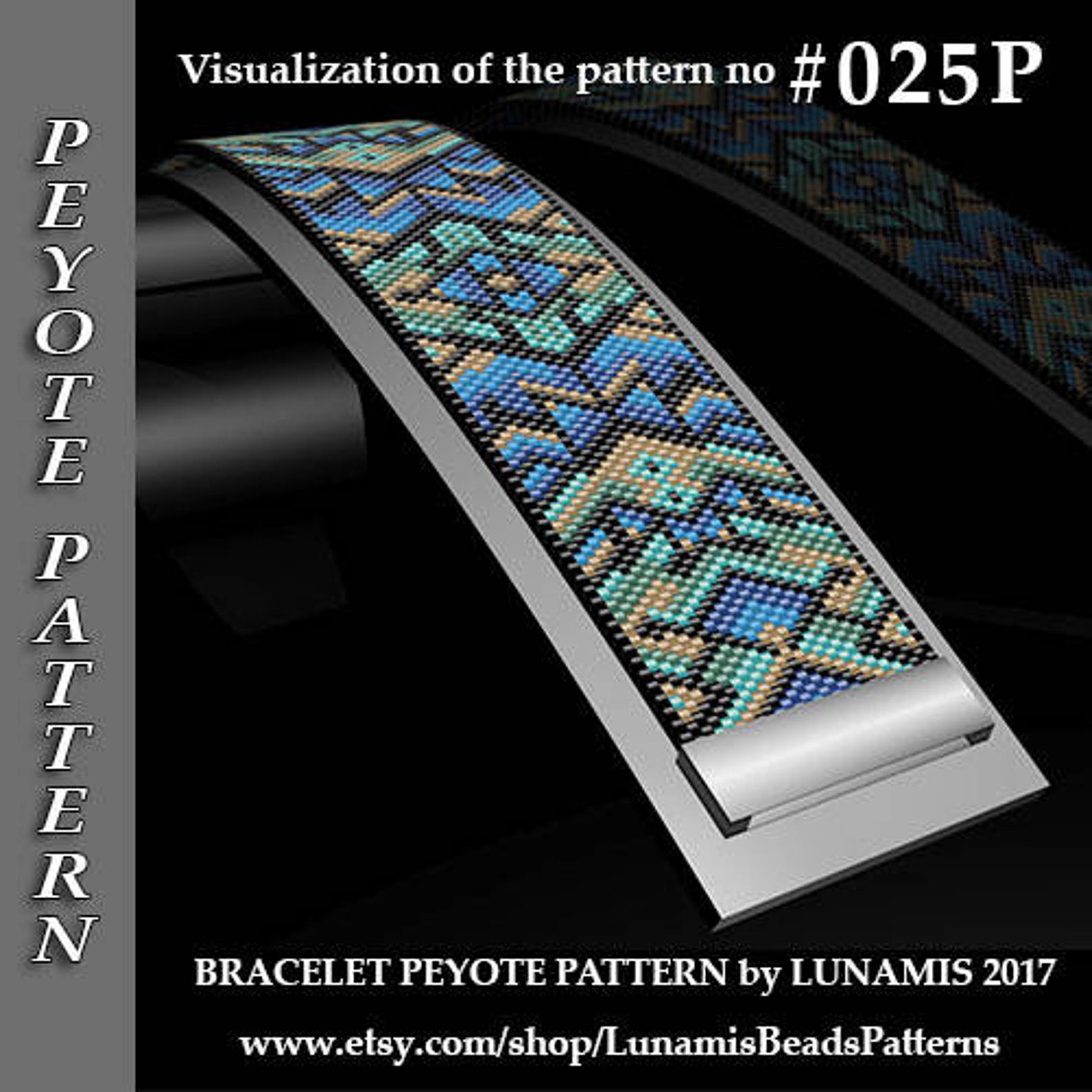 Peyote Bracelet Pattern Odd Count Peyote Pattern Stitch - Etsy